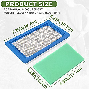 Air Filter MIU10998 with Pre Cleaner MIU10999 Compatible with John Deere X300 X3000R X304 for Kawasaki FH381V FH430V FH491V # 11013-7017 11013-7016 for Husqvarna 531 30 81-57