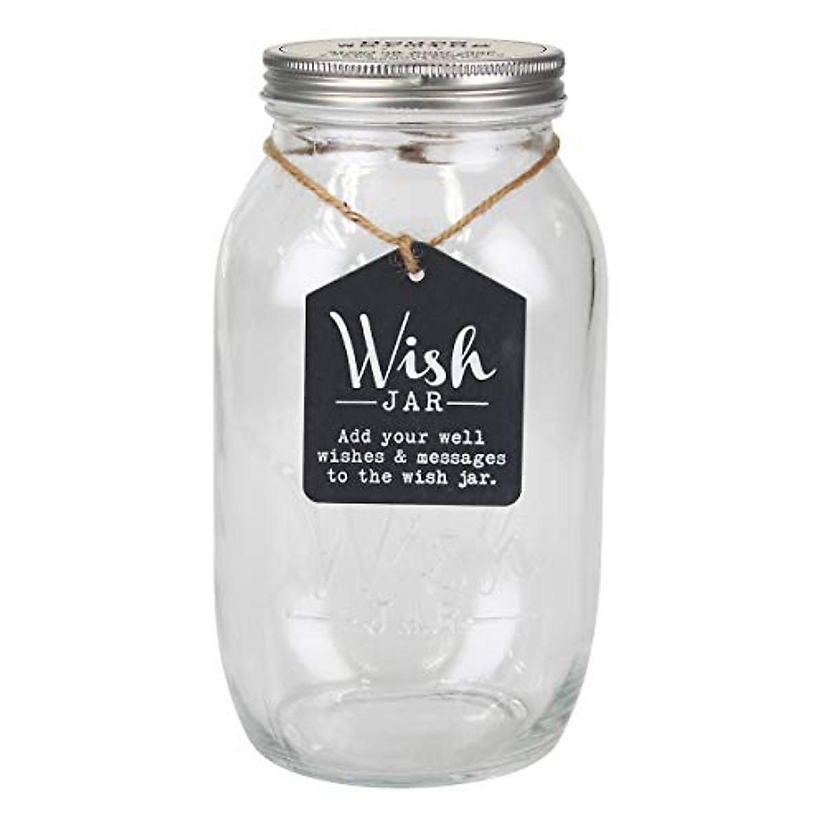 Top Shelf House Warming Wish Jar Kit with 100 Tickets and Decorative Lid