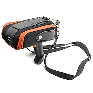 Shoulder Belt Carrying Case Holster for Symbol MC9000 MC9060 MC9090 MC9100, MC9190 MC9200 MC92N0 Handheld Android PDA Phone Barcode Scanner,Orange(SG-MC9121112-01R)