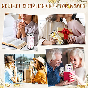 Inbagi Christian Gifts for Women 20 oz Butterfly Stainless Steel Tumblers Religious Birthday Mothers Day Gifts for Mom Sister Grandma Women Employee Coworker appreaction Gifts(4 Pieces)