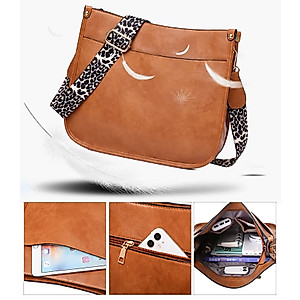 LMKIDS Purses and Handbags PU Leather Hobo Bags for Women Tote Bag Shoulder Bag with Adjustable Shoulder Strap (Cow Color)