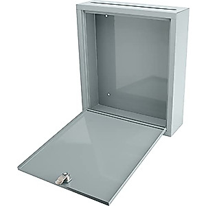 Barska Wall Mount Multi-Purpose Locking Mail Suggestion Drop Box with Key Lock for Home Office Classroom