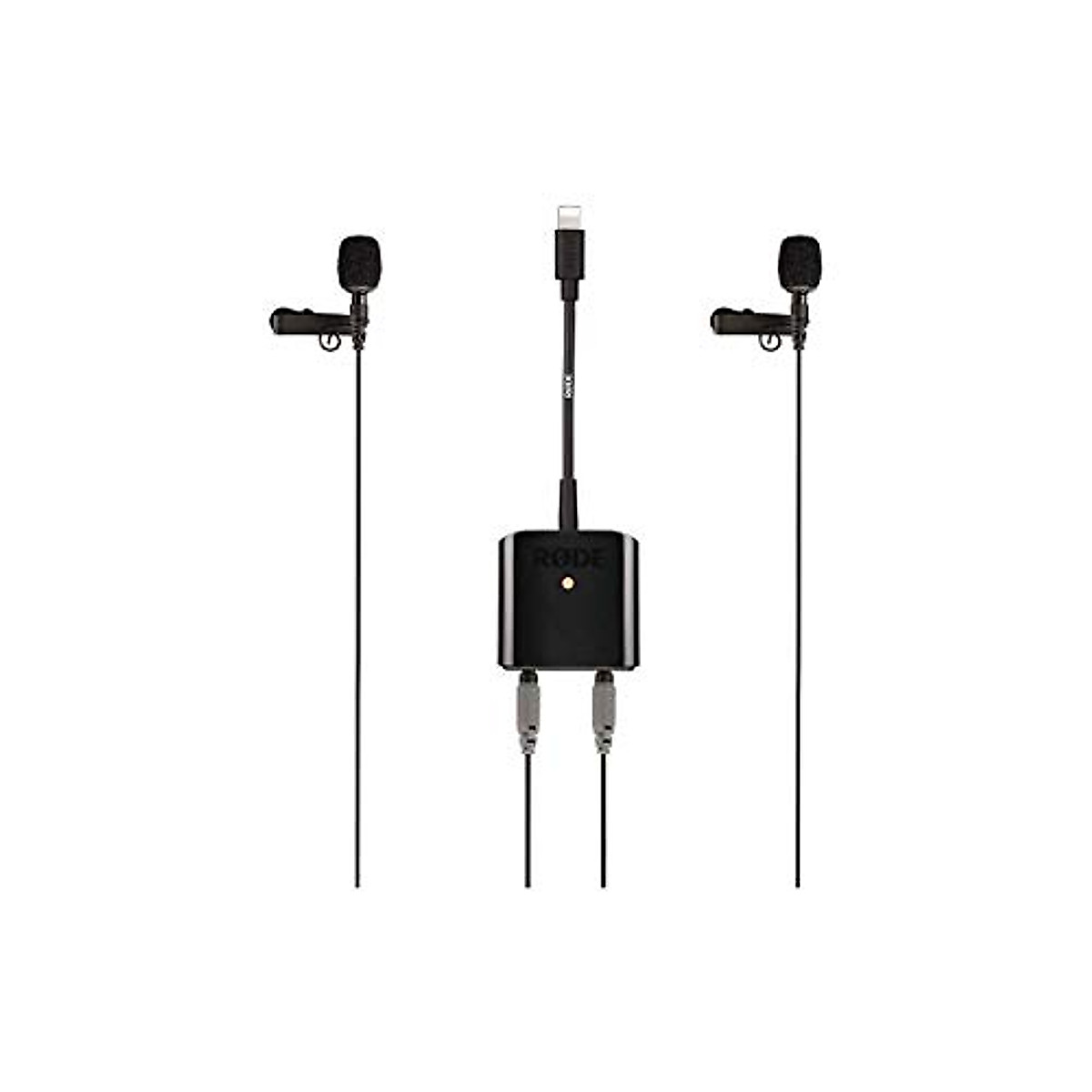 Rode SC6-L Mobile Interview Kit, Includes 2X SmartLav+ Lavalier Microphone for Smartphones, Dual TRRS Input and Headphone Output with AI-Micro Ultra-Compact Dual-Channel USB Type-C Audio Interface