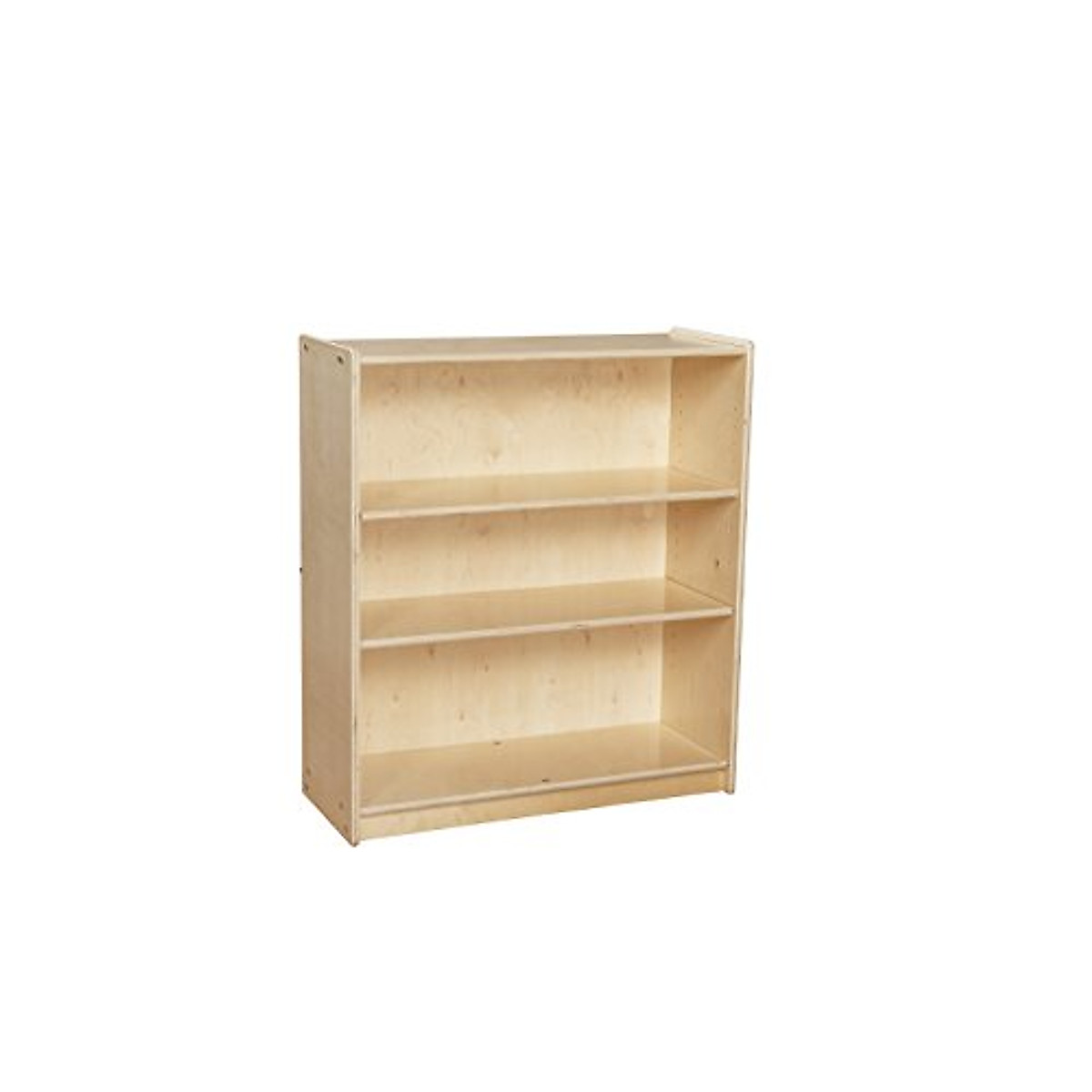 Contender Birch Bookcase With Two Adjustable Shelves |Montessori Bookshelve For Home, Office, Classroom, Daycare | Arts & Crafts Supplies Storage Unit For Toddlers