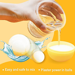 AUREUO Ceramic Mold Painting Kit for Kids - Little Artist - Arts & Crafts DIY Plaster to Paint, 3 Predrawn Mini Canvas & Easel, Acrylic Paint Set & Brush Toy Gift