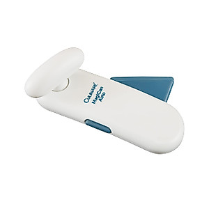 Culinare C10011 MagiCan Auto 2 Can Opener - Manual opener with a patented cutting system and a strong clamp mechanism for single-hand use, in white, 20 x 5 x 15 cm