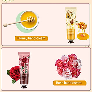 BONNIESTORE 10 Pack Plant Fragrance Hand Cream, Moisturizing Hand Care Cream Travel Gift Set With Natural Aloe And Vitamin E For Women Bridesmaid-30ml