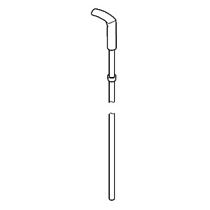 Grohe 06078000 Pop-Up Rod, Starlight Chrome