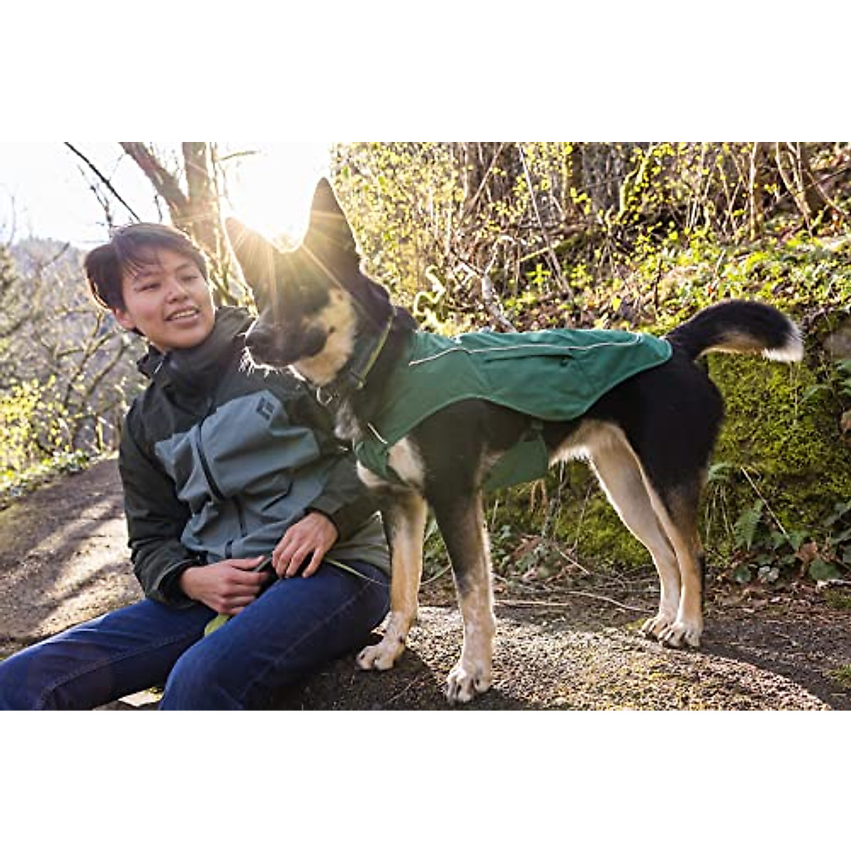 Ruffwear, Overcoat Fuse Jacket Harness Combo for Dogs, Evergreen, X-Large