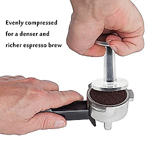 Ezebesta Dual-Sided Espresso Hand Tamper 51mm and 58mm Dual Ended Tamper Coffee Ground Press Barista Tool for Portafilter Machine