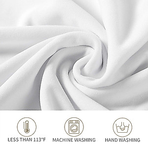 Ascoza 20 Pack White Spandex Folding Chair Covers in Stretch Washable Fabric for Wedding, Party,Holidays,Celebration and Other Special Events