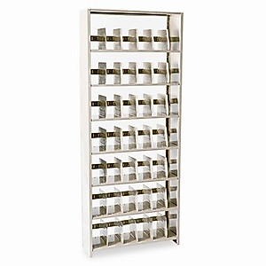 Snap-Together Steel Seven-Shelf Closed Starter Set, 36w x 12d x 88h, Sand