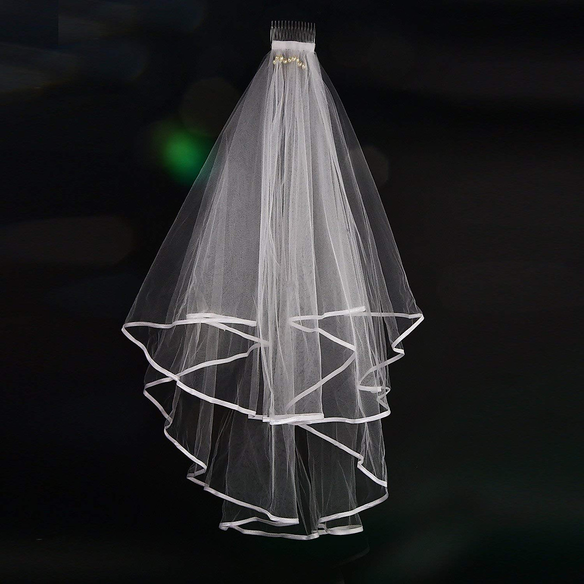 Pangda 10 Pieces Clear Hair Combs Women Hair Clip Combs 14 Teeth Plastic Bridal Wedding Veil Combs for Girl Fine Hair Styling Accessories