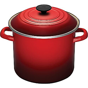 Le Creuset Enamel On Steel Stockpot, 8 qt., Cerise