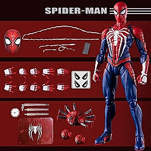 SGJH WD Spiderman Action Figure Spiderman Toy Upgrade Suit Game Spiderman, Hand Office Aberdeen Decoration Model
