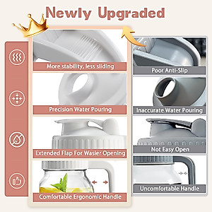 2 Pack Wide Mouth Mason Jar Lids V-Shaped with Handle, Mason Jar Pour Spout Lid with Extended Flip Lid Easy to Open, Airtight Leak Proof and Durable