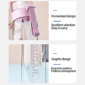 ECENUR Sports Air Water Bottle Free Tristan 650ml Starter up Set Drinking Bottles with 7 flavour pods Scented For Flavouring 0 Sugar, 0 Calorie (Blue)