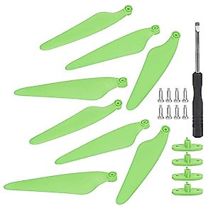 RC Drone Propeller, Flexible 2 Pair Bright Color Practical RC Propeller for Hubsan(Green)