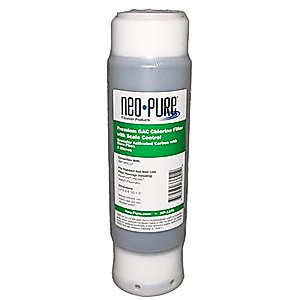 Neo-Pure NP-117S Premium Chlorine Water Filter with Slow-Phos Scale Control - Single Compatible with 3M Aqua Pure APS117 with Phosphate
