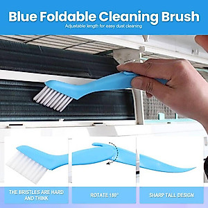 SUREPHON 6 PCS Air Conditioning Fin Cleaner Set, Air Conditioner Fin Comb Straightener Tool, HVAC Coil Cleaning Brush for AC Radiator Evaporator Maintenance Clean Tool
