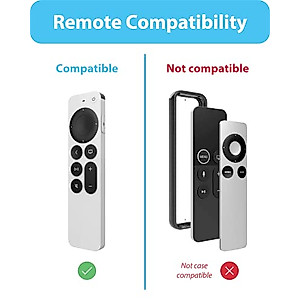 TotalMount Holder for Apple TV Remote – Never Lose Your Apple TV Siri Remote Again (Holder Includes Removable Adhesive to Prevent Wall Damage)
