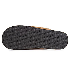 Lucky Brand Micro-Suede Scuff Indoor Slippers for Men with Plush Lining