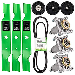 8TEN Deck Rebuild Kit for Husqvarna 54 inch RZ5422 RZ5424 RZ5426 RZ54i Z254 Z254i Blade Spindle Belt Idler