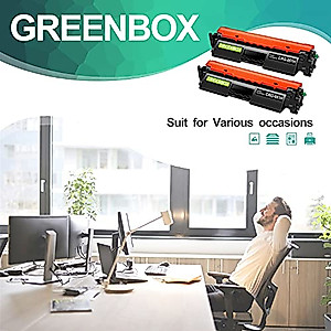 GREENBOX Compatible 051h Toner Cartridge Replacement for Canon 051H CRG051H CRG-051H 2169C001, 4,100 Pages High Yield for Canon LBP162dw MF267dw MF269dw LBP160 MF260 Printer (2-Pack Black)