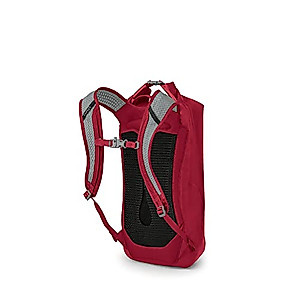 Osprey Transporter 18L Roll Top Waterproof Laptop Backpack, Poinsettia Red