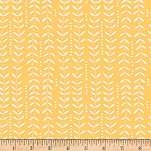 Art Gallery Fabrics Art Gallery Sirena Kelp Sunshine Fabric, Sunny Yellow