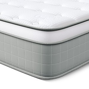 Vesgantti Queen Mattresses, 12 Inch Innerspring Hybrid Queen Size Mattress, Pressure Relief Pocket Spring Bed Mattress in a Box with Breathable Memory Foam, Medium Firm Plush, CertiPUR-US