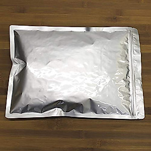 AwePackage Mylar Aluminum Foil Zipper Bag for Long Term food storage and collectibles - vacuum seal (50, Half Gallon(8x12"))