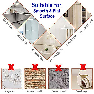 TBMax Adhesive Wall Hooks, 4 Pack Heavy Duty Stainless Steel Towel Hook for Hanging, Stick on Wall Hangers-Waterdrop