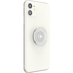 PopSockets Plant-Based Phone Grip with Expanding Kickstand, Eco-Friendly PopSockets for Phone - Clear