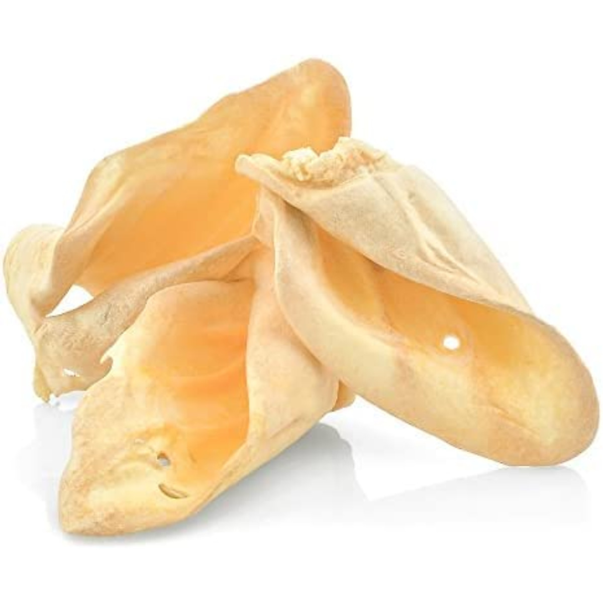 Barkworthies Cow Ears Dog Chews - 2 Pack High Protein Cow Ear All Natural Dog Treats - Grain Free, Rawhide Free Protein Chews for Puppy Teething, Dog Training, and Aggressive Chewer with E-Book