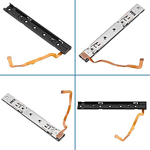MMOBIEL 2 Pcs Left and Right Side Slide Rail Metal Bracket Compatible with Nintendo Switch Console Incl. Y-Screwdriver