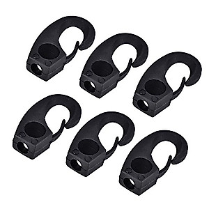 Dilwe Kayak Lashing Hook, 6 Pcs Multi Purpose High Strength Nylon Clip Lashing Hooks for Kayak Canoe Bungee