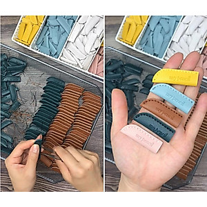 AWESOME MAKE IT, Leather Pencil Cap (3 Pack), Handmade, School & Office Essentials, Pencil Cover, Protector, case, Accessories, 6 Colors (Olive)