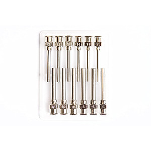 12 Pack - Dispensing Needle 1" - All Metal, Stainless Steel Blunt Tip Luer Lock 8, 10, 12, 14 Gauge (All Sizes)