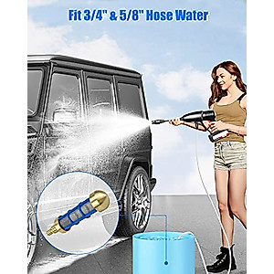 TIKSCIENCE Pressure Washer Filter Brass 3/4'' 5/8'' Hose Water Suction Strainer Pickup Filter Hose Inlet Strainer for Water Tank Connection to Suction Hose