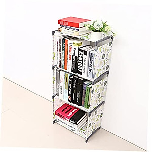 CAXUSD Combination Shelf Shoe Rack Shelf Clothing Shelves Clothes Organizer Rack Free Standing Bookcase Hangers for Clothes Clothing Shelf Storage Shelf Display Stand Rack Simple Fabric