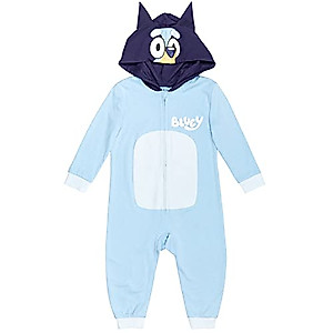 Bluey Little Boys Zip Up Cosplay Coverall Costume 6