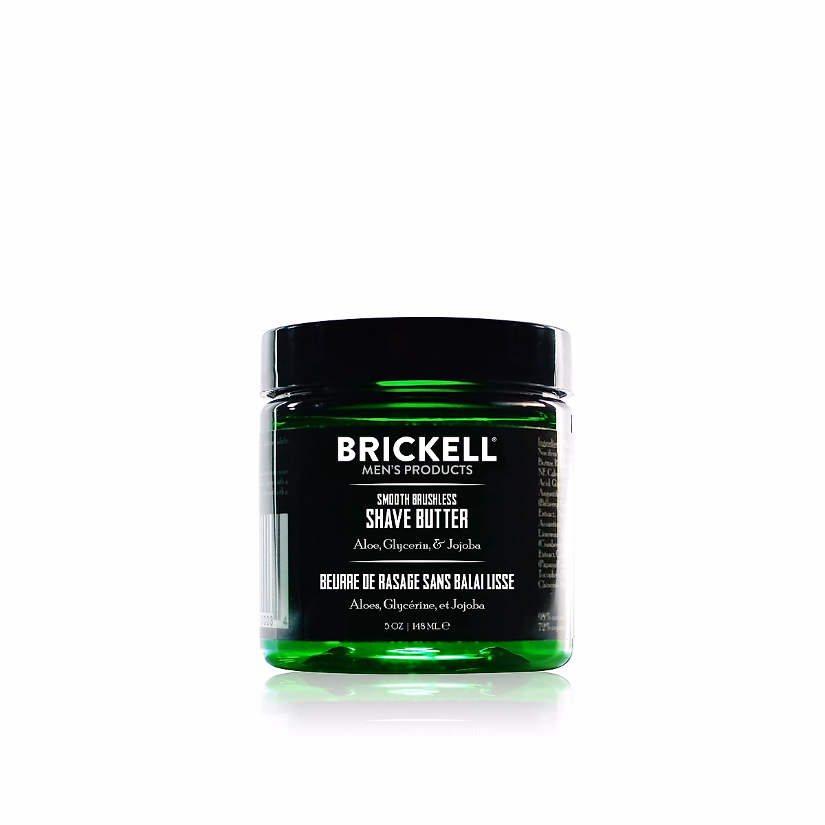 Brickell Men's Smooth Brushless Shave Butter for Men, Natural and Organic Smooth Shaving Butter to Fight Nicks, Cuts and Razor Burn, 5 Ounce, Scented