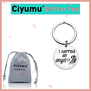 Mom Memorial Baby Gift Miscarriage Memorial Keychain I Carried An Angel Keychain Miscarriage Stillborn Infant Child Loss Memorial Gift Miscarriage Sympathy Gift Jewelry In Memory of Infant Child Gift
