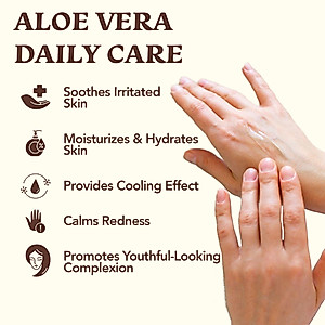 Green Leaf Naturals Aloe Vera Spray | 99% Cold-Pressed Aloe Vera Juice with Vitamin C, E & A | Hair, Skin, Facial Moisturizer, Sunburn Relief & After Sun Lotion 8oz