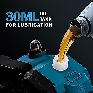 Cordless Mini Chainsaw Compatible With Makita 18v Battery,Huoeren Brushless Handheld 6 Inch Small Chain Saw With Oiler, 2 Chains And Chain File For Tree Branch Wood Cutting(Battery Not Included)