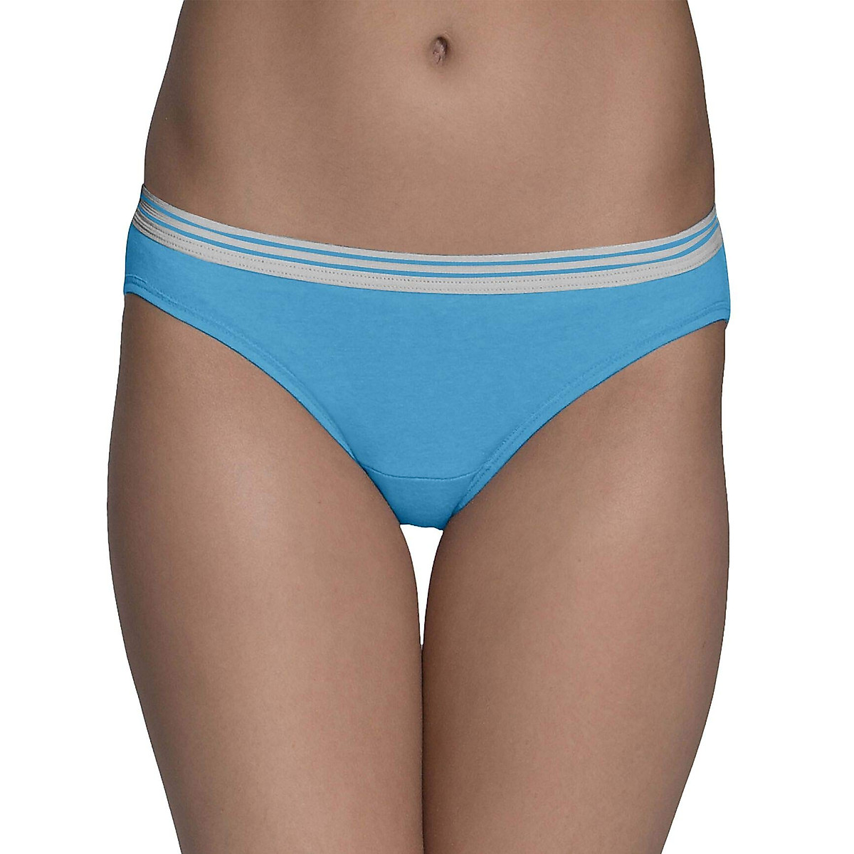 Fruit of the Loom Women's 6 Pack Heather Low-Rise Hipster Panties, Assorted, 8