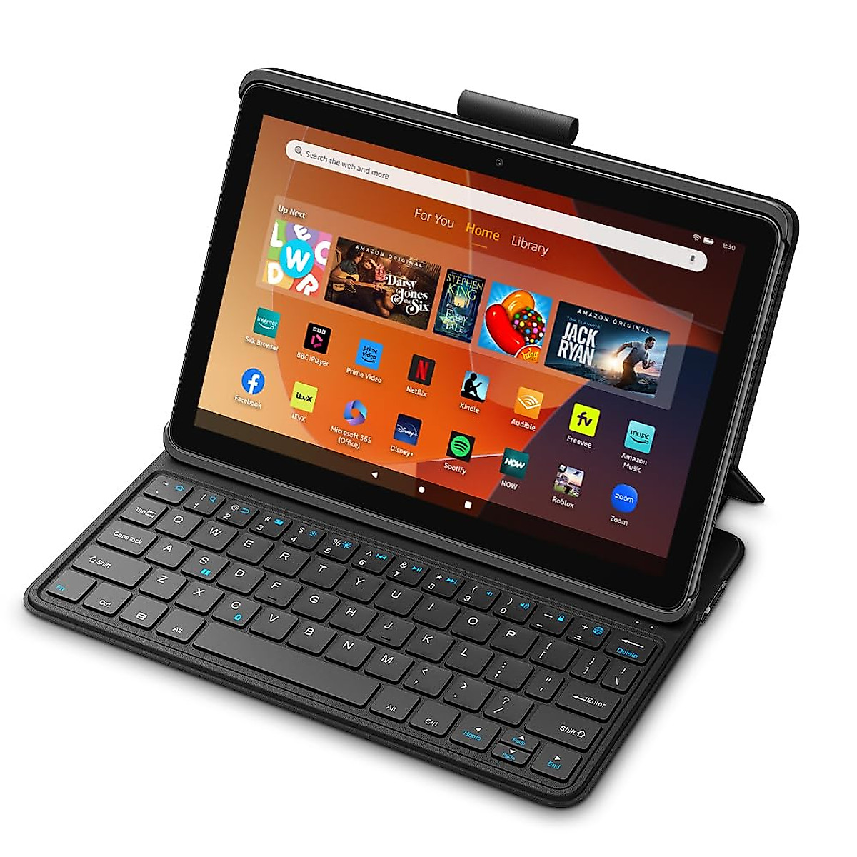 Made for Amazon Bluetooth Keyboard Case for Amazon Fire HD 10, (13th Gen, 2023 release)