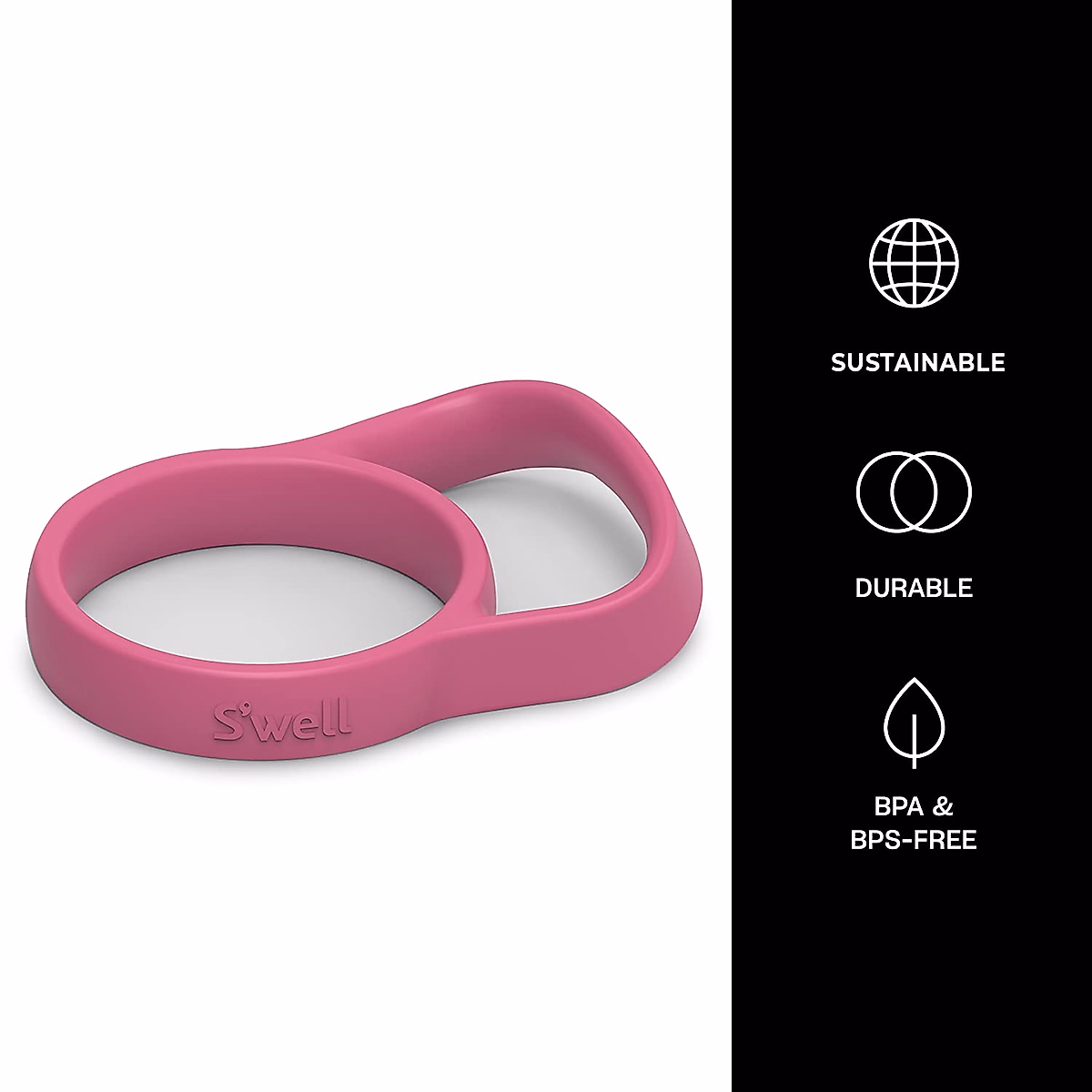 S'well Traveler Handle, Pink - On The Go Accessory for Your Bottle - Innovative Design and Flexible Grip Crafted from BPA-Free Soft Silicone