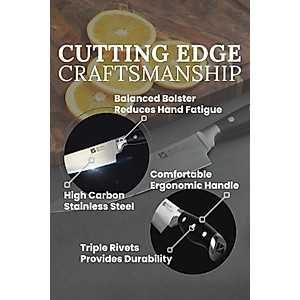 KarvePro Sharp, High Carbon Stainless Steel, Chef’s Knife-Professional 8 inch, Multipurpose Kitchen Knife